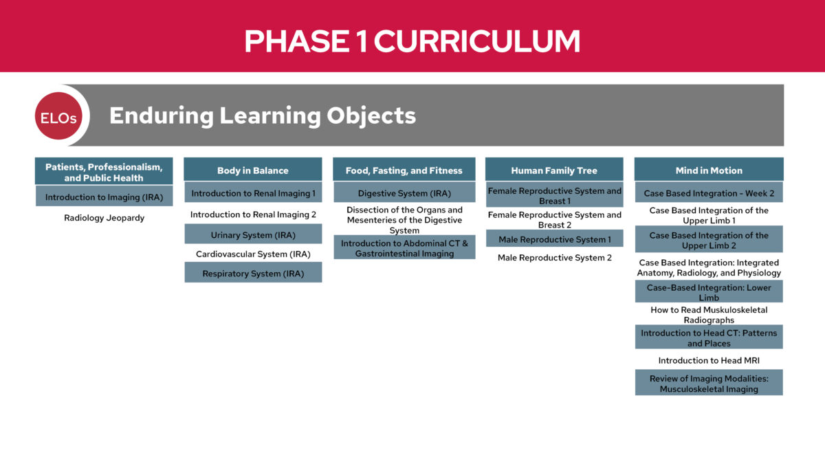 Phase 1 Curriculum – Department of Radiology – UW–Madison